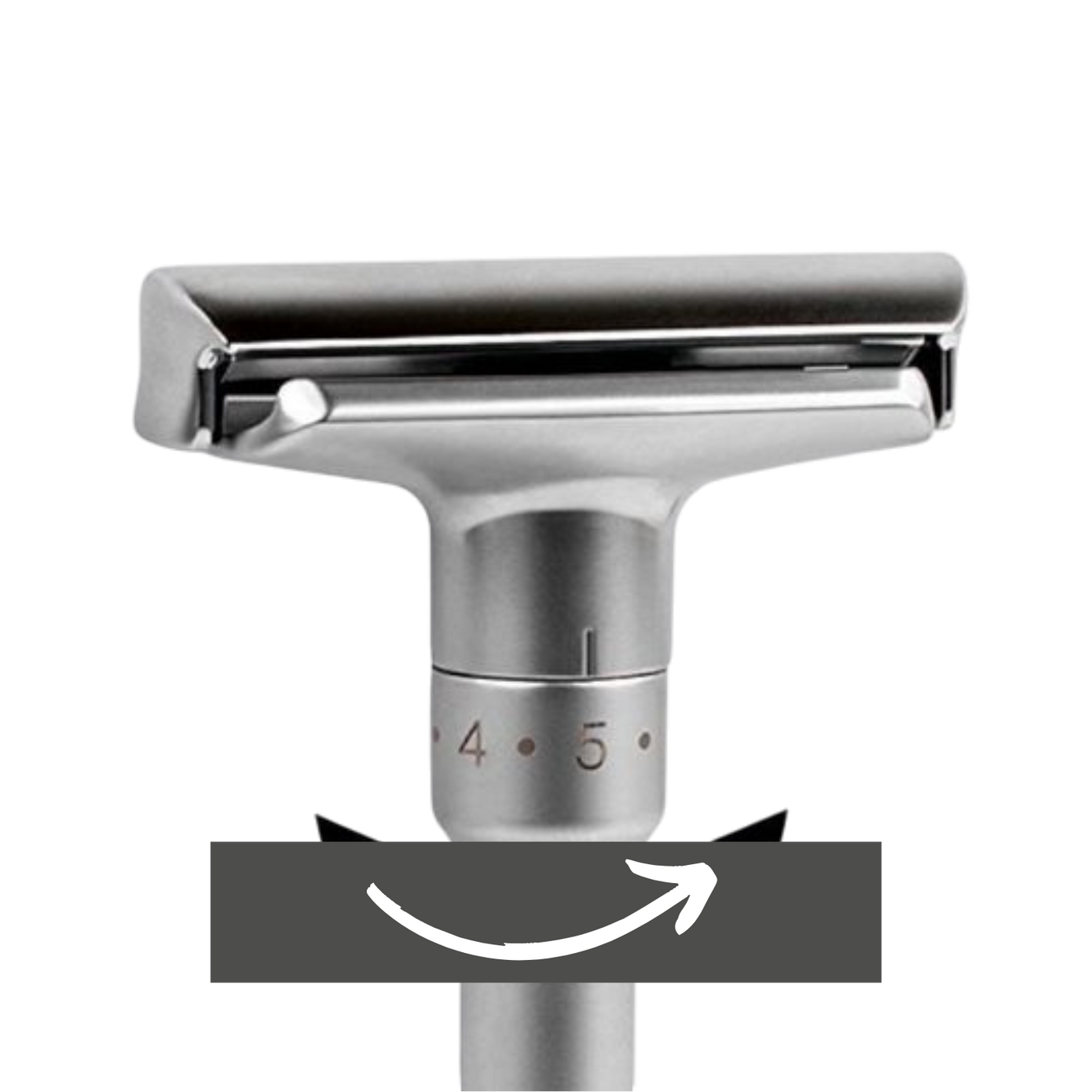 QShave – Silver Adjustable DE Safety Razor – Skeermes