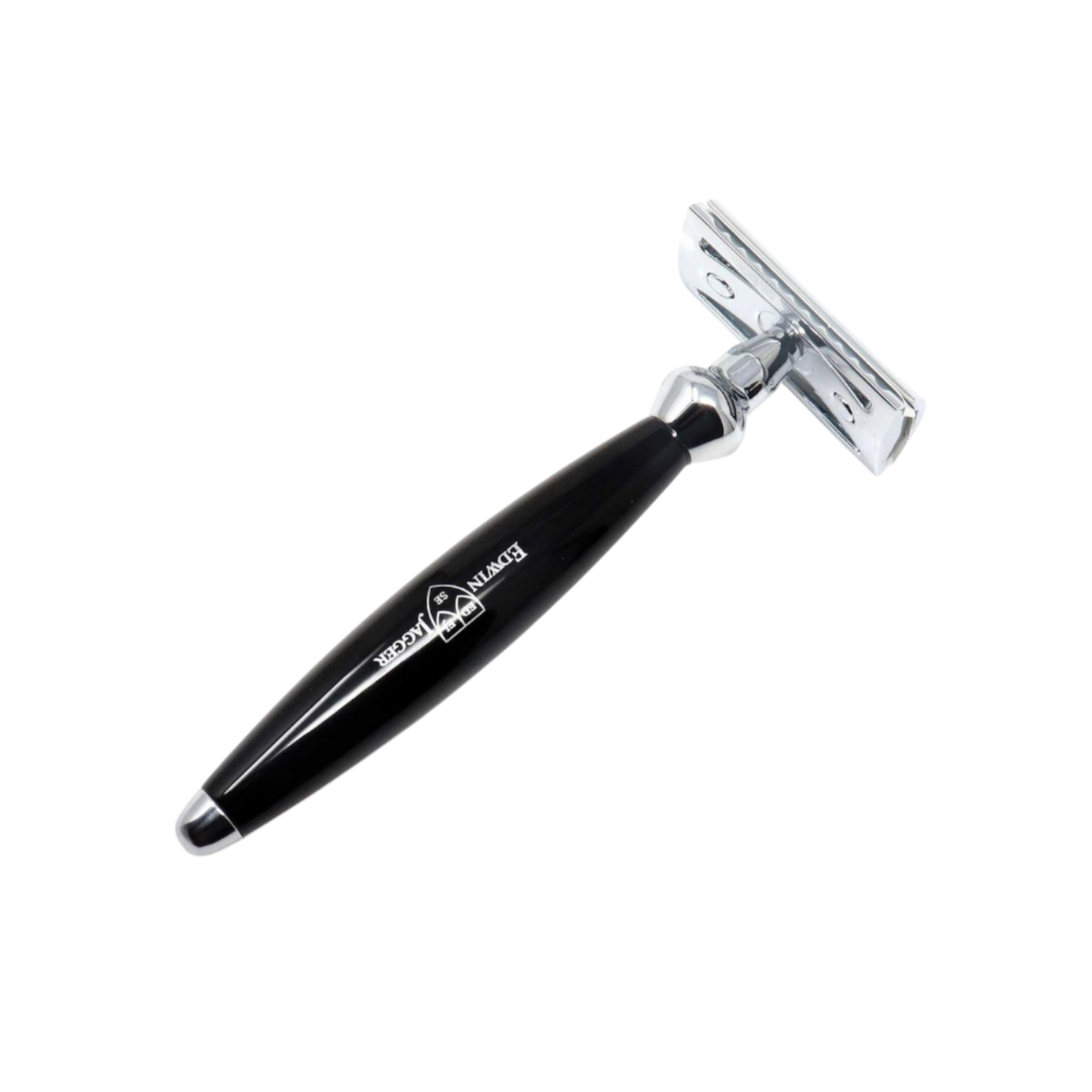 Edwin Jagger – Bulbous Black DE Safety Razor & 5 Free Feather Blades ...