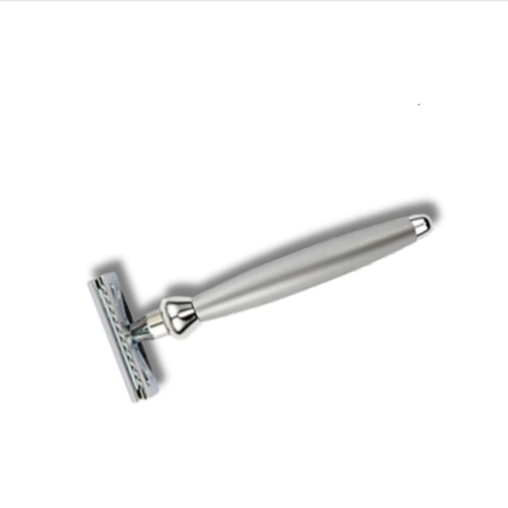 Edwin Jagger – Bulbous Satin Chrome DE Safety Razor