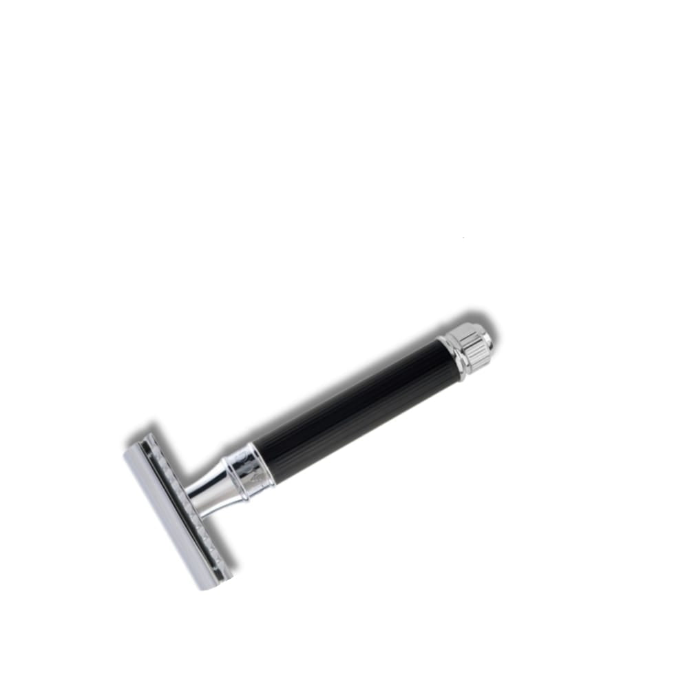 Edwin Jagger – DE89 Black Rubber Coated DE Safety Razor