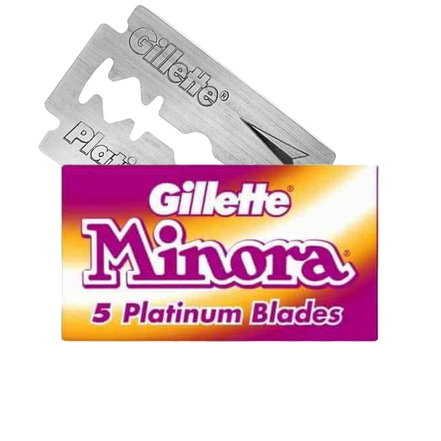 Gillette Minora Platinum - Double Edge Safety Razor Blades – Skeermes