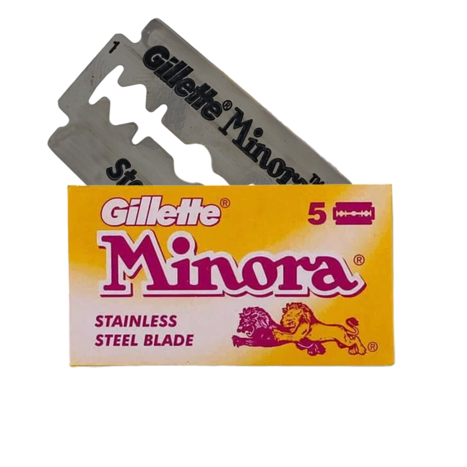 Gillette Minora Stainless Steel - Double Edge Safety Razor Blades ...