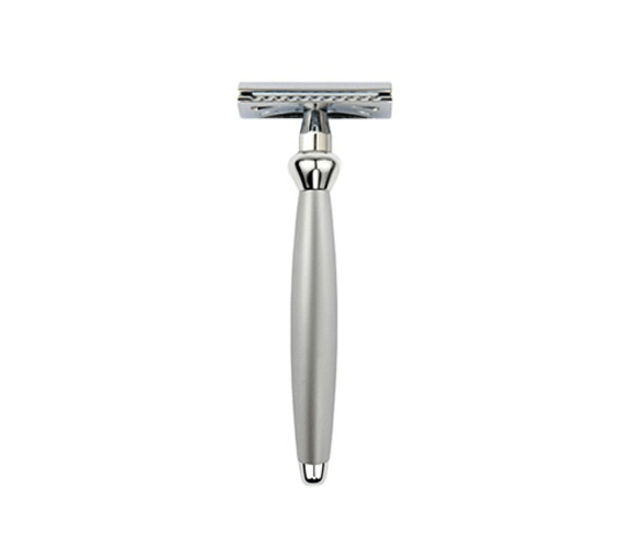 Edwin Jagger – Bulbous Satin Chrome DE Safety Razor
